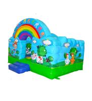 China Inflatable Glassland Bouncy Castle For Childrens Outdoor Playground for sale