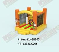 China Donky Inflatable Bouncy Castle For Childrens With Pillar Circle for sale