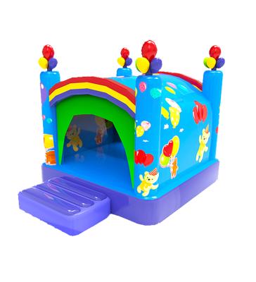 China Tarpaulin Inflatable Round Circle Obstacles Course Bouncy Castle Custom Logo for sale