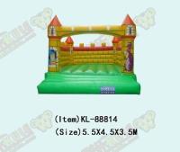 China Ladybird Inflatable Round Circle Obstacles Course Bouncy Castle Insect Themed for sale