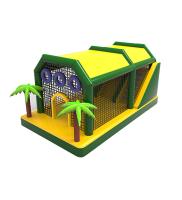 China Children Fun Park Inflatable Bouncer House With Palm Trees for sale