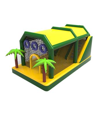 China Children Fun Park Inflatable Bouncer House With Palm Trees for sale