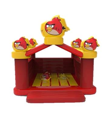 China Inflatable Small Size Angry Birds Bouncy Castle For Kids Park for sale