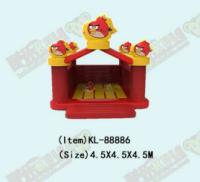 China Inflatable Small Size Angry Birds Bouncy Castle For Kids Park for sale