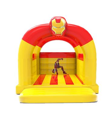 China Iron Man Inflatable Yellow Red Color Bouncy Castle For Kids for sale