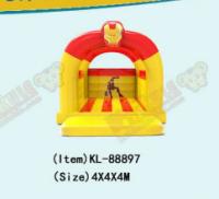 China Iron Man Inflatable Yellow Red Color Bouncy Castle For Kids for sale