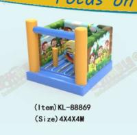 China Small Commercial Grade Inflatable Monkey Bouncy Castle 4*4*4m for sale