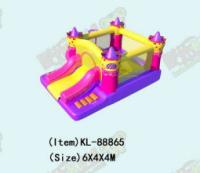 China Commercial Inflatable Bouncer Yellow Pink Purple Color for sale