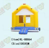 China Yellow Color Simple Model Inflatable Bouncy Castle 5*5*5m for sale