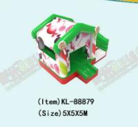 China Candy House Inflatable Jumping Castle With Slides for sale