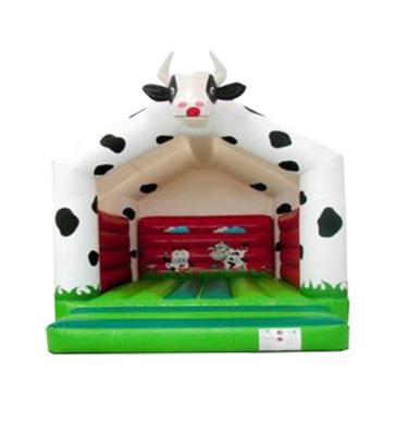 China Cow Inflatable Small Bouncy House For Childrens Playgound for sale
