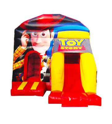 China Toy Story Blow Up Bounce House With Slides Double Stitching for sale