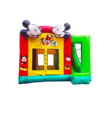 China Tarpaulin Inflatable Castle Themed With Mickey Mouse for sale