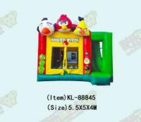 China Angry Birds Theme Inflatable Jumping Castle Double Stitching for sale