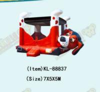 China Dog Theme Inflatable Bouncy Castle Double Stitching Rentals for sale