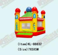 China Light-Proof Colored Inflatable Castles Blow Up Obstacle Course For Kids for sale