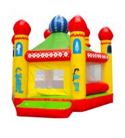 China Light-Proof Colored Inflatable Castles Blow Up Obstacle Course For Kids for sale