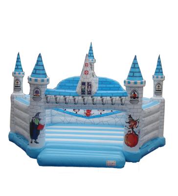 China Waterproof Tarpaulin Inflatable Castles With Cartoon Patterns for sale