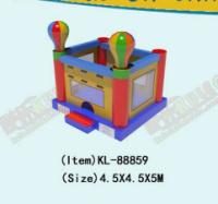 China Commercial Inflatable Bounce House With Hot Air Ballon Patterns for sale