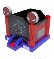 China Commercial Inflatable Bounce House With Spider-Man Patterns for sale