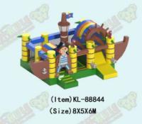 China Pirate Ship Theme Park Commercial Inflatable Kids Bounce House for sale