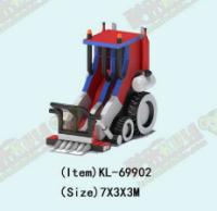 China Bulldozer Inflatable Dry Slide Rentals For Childrens Fun Park for sale