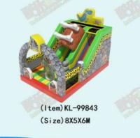 China Children Fun Park Inflatable Dinosaur Animals Slide For Rentals for sale