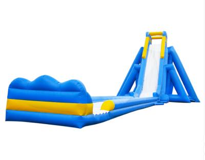 China Aldult  Outdoor Rental Inflatable Large Water Slides With Pool for sale