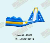 China Aldult  Outdoor Rental Inflatable Large Water Slides With Pool for sale