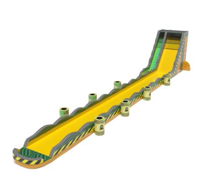 China Commercial Grade Danger Large Inflatable Water Slides With Pool for sale