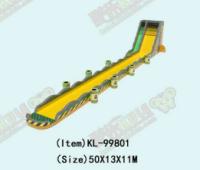 China Commercial Grade Danger Large Inflatable Water Slides With Pool for sale