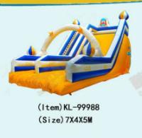China White Yellow Blue Children Fun Park Inflatable Slide For Rentals for sale