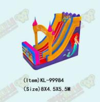 China Children Fun Park Inflatable Desneyland Princess Slide For Rentals for sale