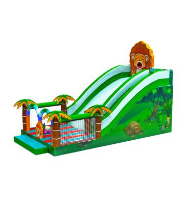 China Children Fun Park Inflatable Forest Palm Trees Slide For Rentals for sale