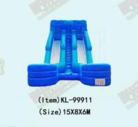 China Aldult  Outdoor Rental Inflatable Large Water Slides With Pool for sale