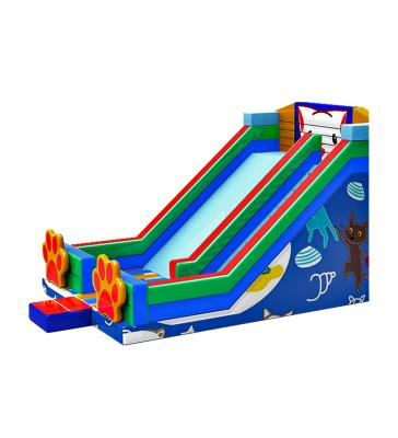 China Children Fun Park Inflatable Cat Theme Slide For Rentals for sale