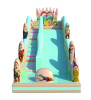 China The Seven Dwarfs And Snow White Inflatable Slide For Childrens for sale