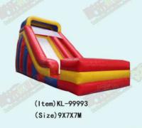 China Red Yellow Blue Children Fun Park Inflatable Slide For Rentals for sale