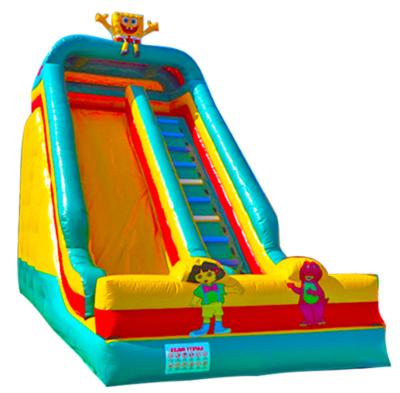 China SpongeBob Children Fun Park Inflatable Slide For Kids for sale