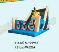 China Children Fun Park Inflatable Penguin Slide For Rentals for sale