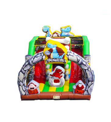 China Children Fun Park Inflatable Dinosaur Animals Slide For Kids for sale