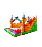 China Mickey Mouse Castle Inflatable Large Slide For Childrens for sale