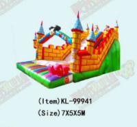 China Mickey Mouse Castle Inflatable Large Slide For Childrens for sale
