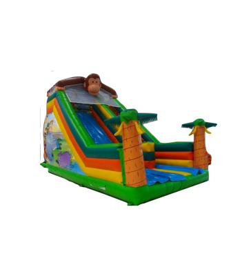 China Fun Park Inflatable Forest Monkey Animals Slide For Rentals for sale