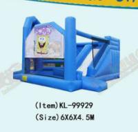 China Spongebob Park Bouncy House With Inflatable Slide For Rentals for sale