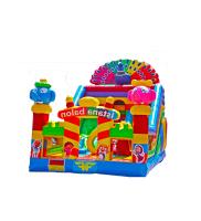 China Children Fun Park Inflatable  Peoacock Animals Slide For Rentals for sale