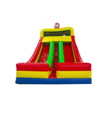 China Children Fun Park Inflatable Spider Man Slide For Rentals for sale