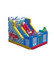 China Racing Car Theme Commercial Inflatable Slide For Rentals for sale