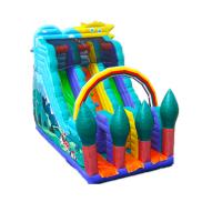 China Forest Theme Giant Inflatable Slip And Slide For Rentals for sale