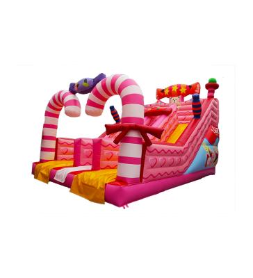 China Sweet Candy Children Fun Park Inflatable Slide For Rentals for sale